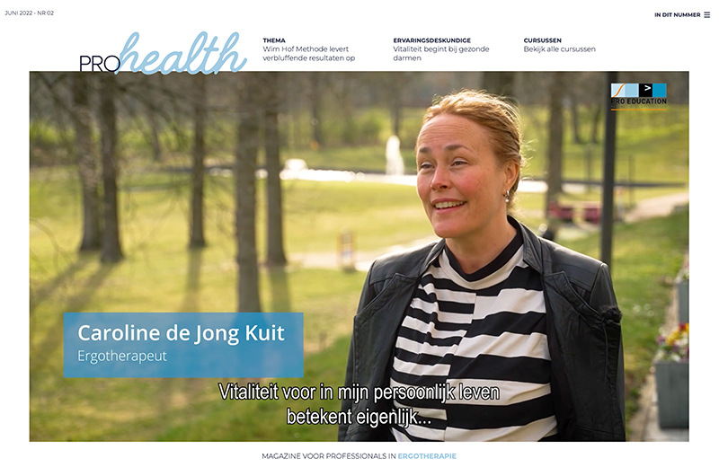 ProHealth magezine: Vitaliteit | Pro Education